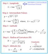 3D GPS Distance Calculator (ECEF) & Formula | RF Wireless World